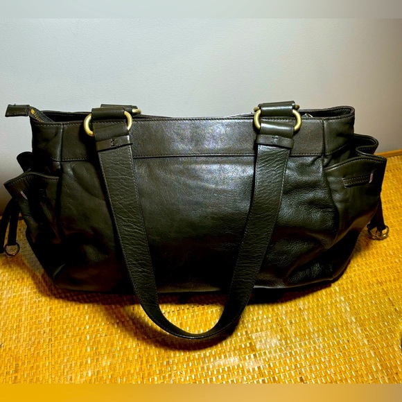 Danier | Bags | Danier Genuine Leather Dark Green Shoulder Purse New ...